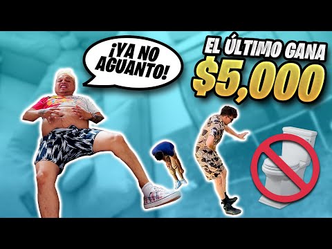 EL ÚLTIMO EN HACER DEL BAÑO GANA $5,000 *todos tomamos laxantes*