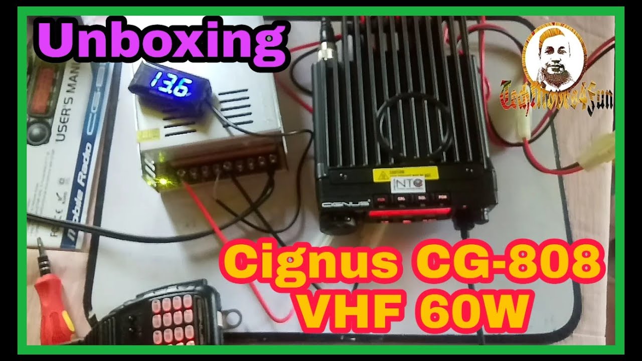 Cignus CG-808 VHF 60W Base Radio | Unboxing | Review and Test - YouTube
