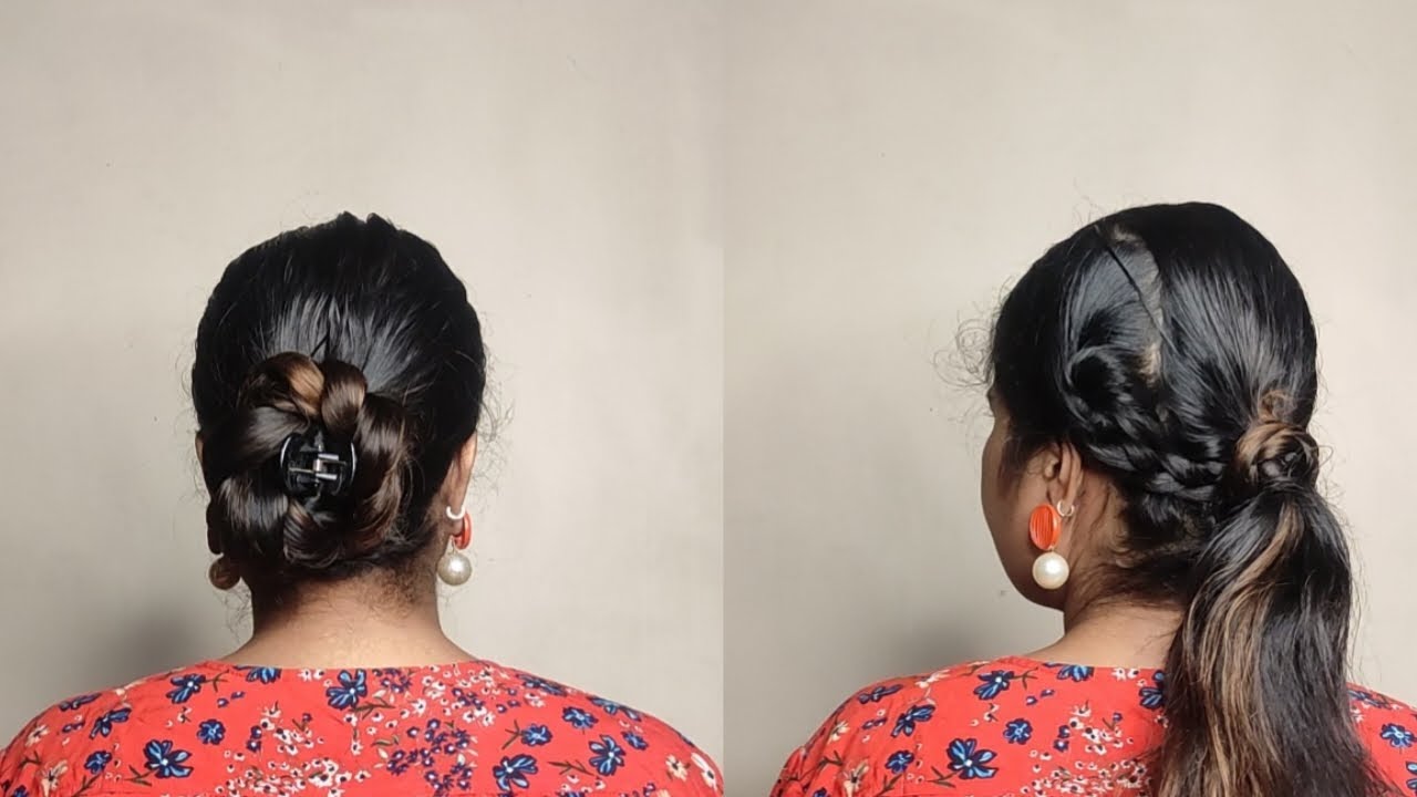 Two different easy hairstyle for women ll regular easy hairstyle - YouTube