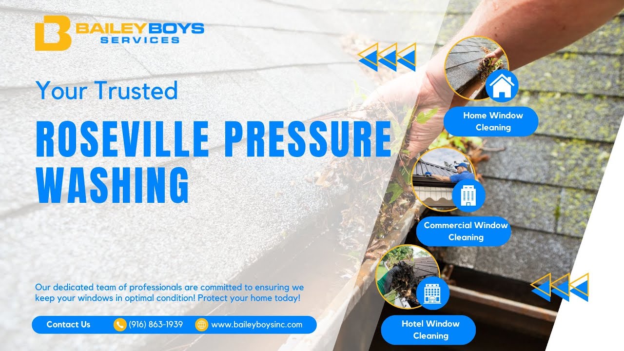 Pressure Washing Roseville - Bailey Boys Services - YouTube