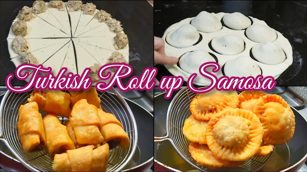 Turkish Roll Up Samosa - Chicken Samosa Roll - Iftar Recipe - Ramdan ...