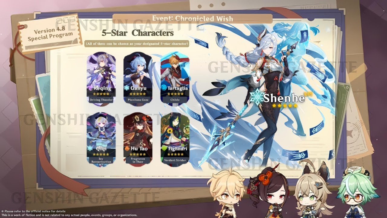 VERSION 4.8 CHRONICLED WISH BANNER CONFIRMED?! (HU TAO, YELAN, GANYU ...