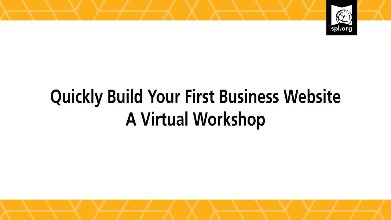 Quickly Build Your First Business Website - YouTube