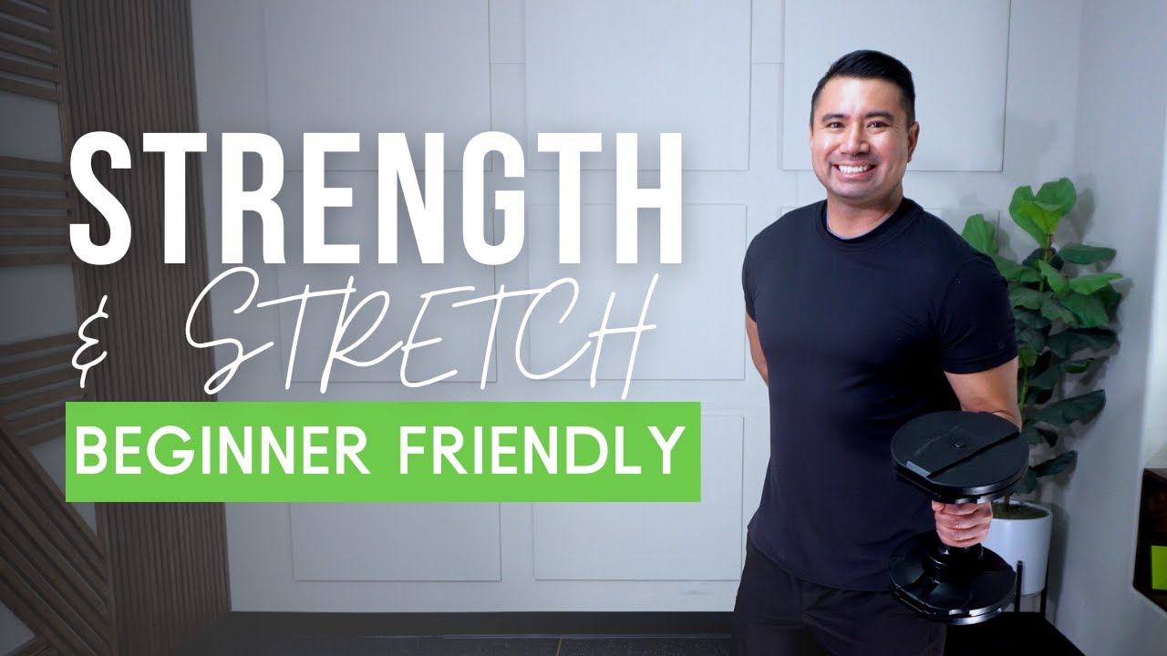 Strength Training & Stretching Workout | Beginner-Friendly - YouTube