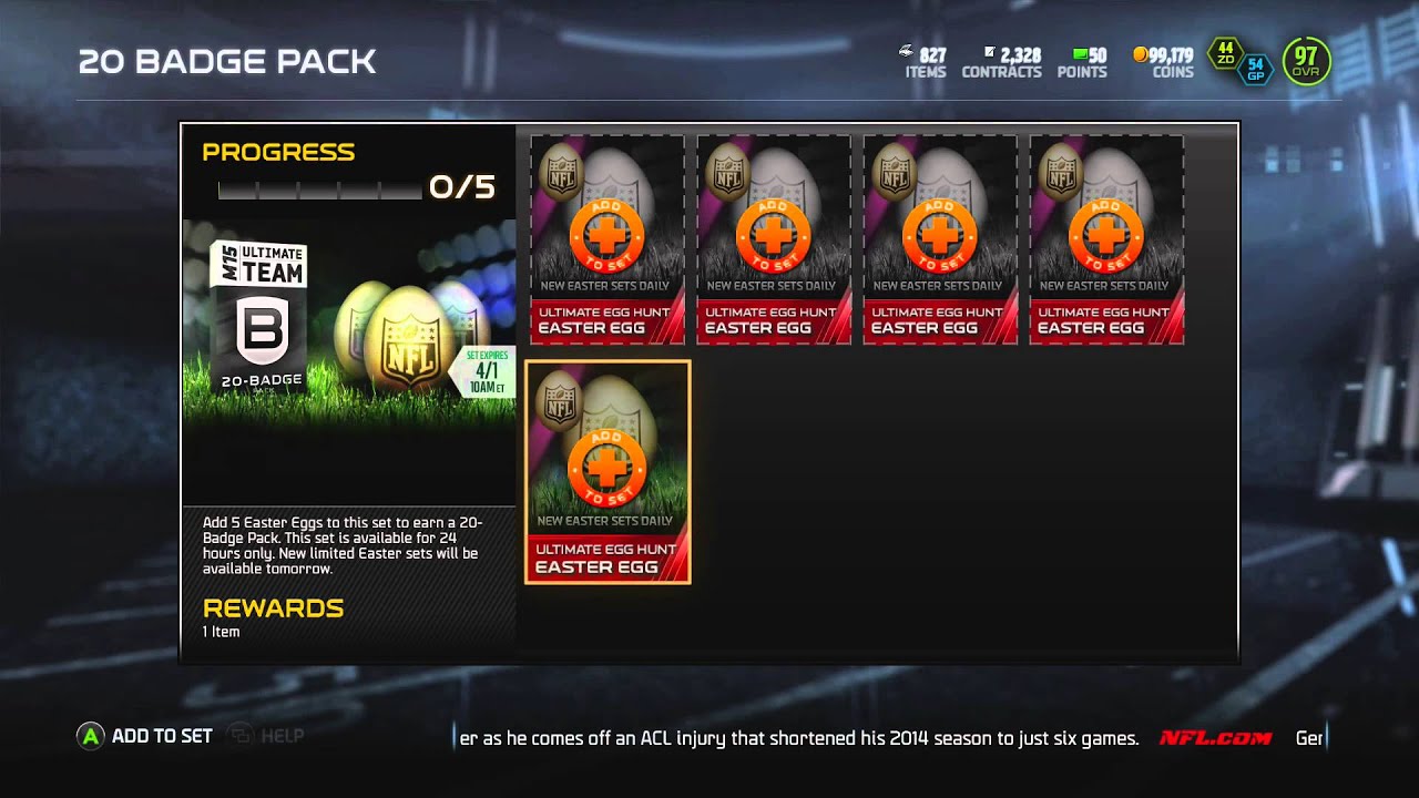 Easter Egg Sets March 31 - MUT - Madden NFL 15 - YouTube