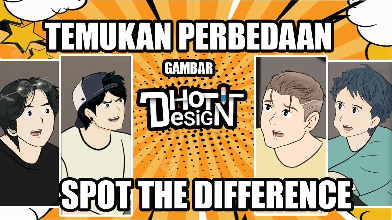 Temukan perbedaan gambar | Dhot design | ( Spot the Difference #1)# ...