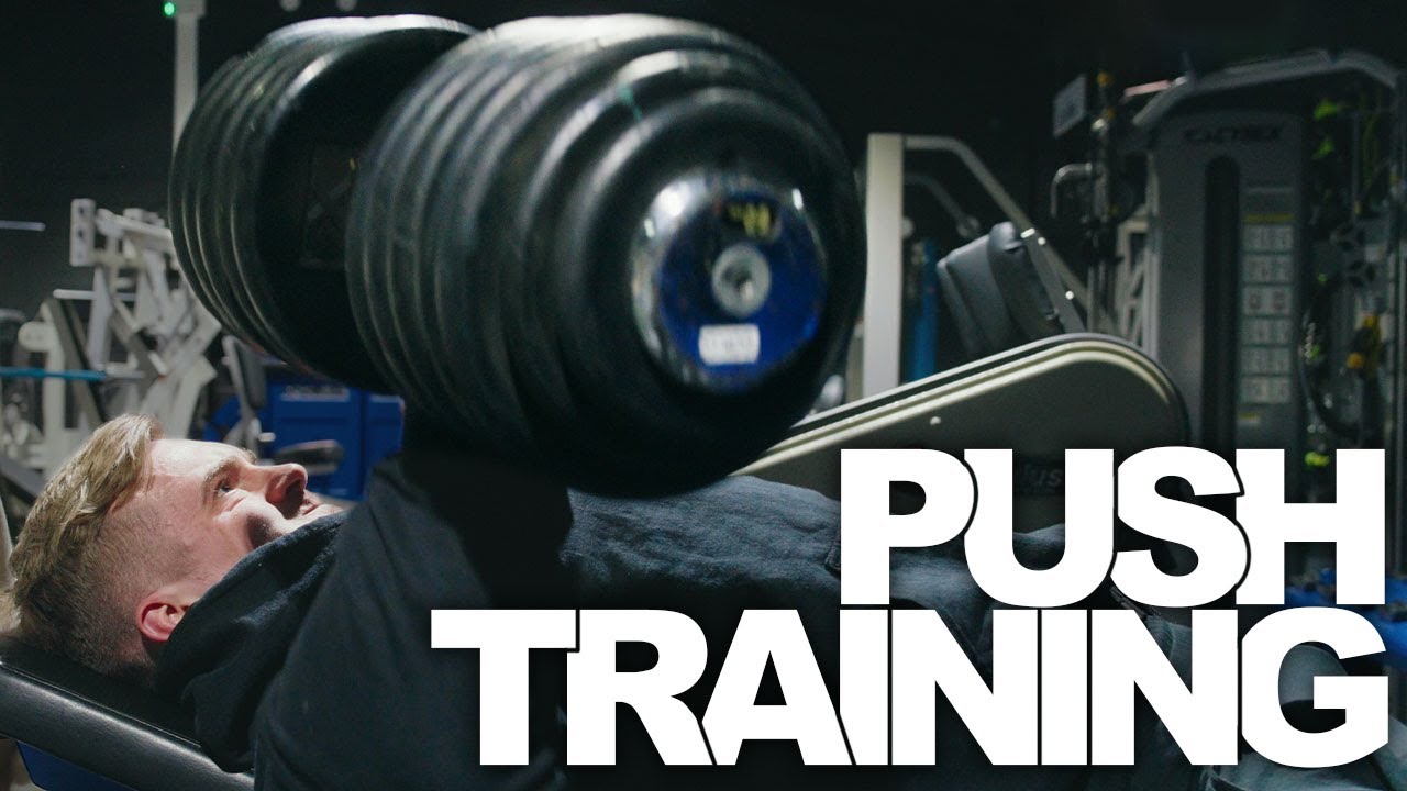 INSANE PUSH DAY / HEAVY PRESSES / PHYSIQUE UPDATE - YouTube
