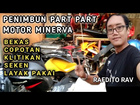 GUDANG SPAREPART MOTOR MINERVA || Rafdito Rav - YouTube
