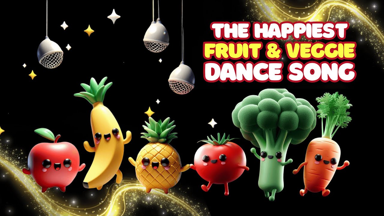 Happy Dancing Fruits & Veggies for Babies & Toddlers 🍎 🍌 🍍 Fruity Loops ...