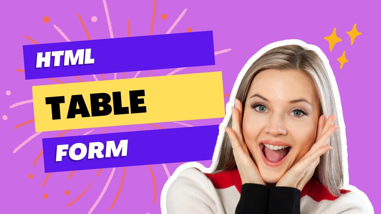 HTML table and form - YouTube