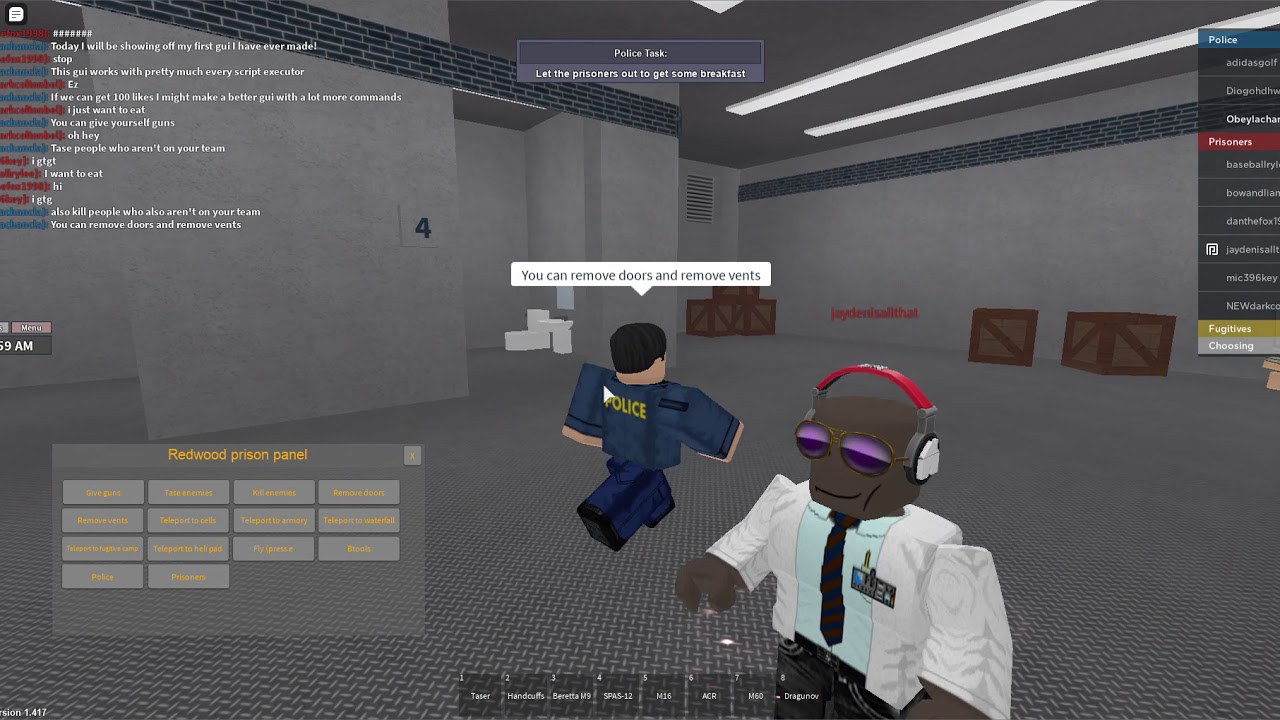 Redwood prison gui - made by me! - YouTube