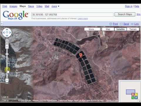 What's this in North Korea? HUGE Black Squares on Border.