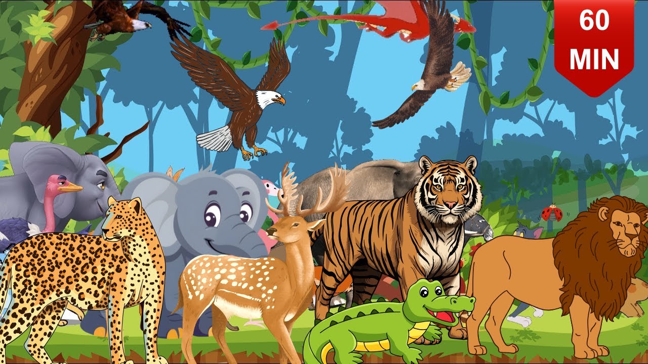 🐾 Fun Animal Sounds Song for Kids | Learn Zoo & Farm Animal Noises ...