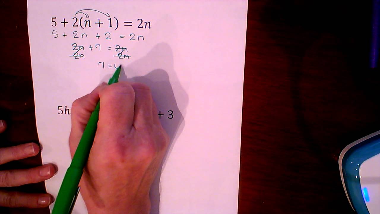 Special Cases of Solving Equations - YouTube