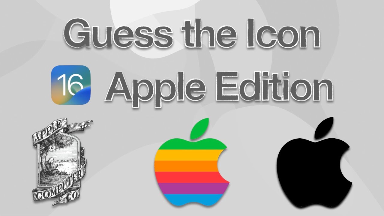 Guess The Icon - Apple Edition - YouTube