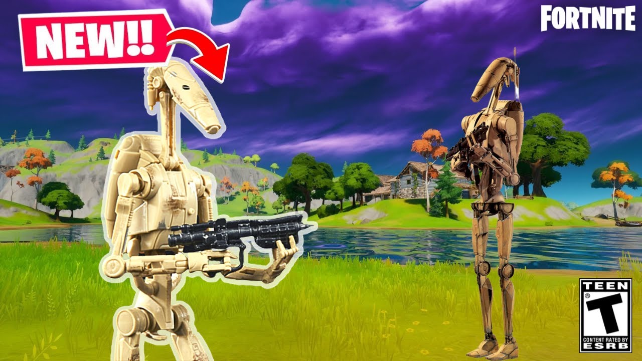Fortnite Droid Skin is here!! - YouTube