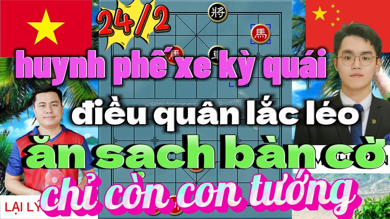 HUYNH phế xe kỳ quái điều quân lắc léo 2 mã 1 tốt bắt sống con xe ăn ...