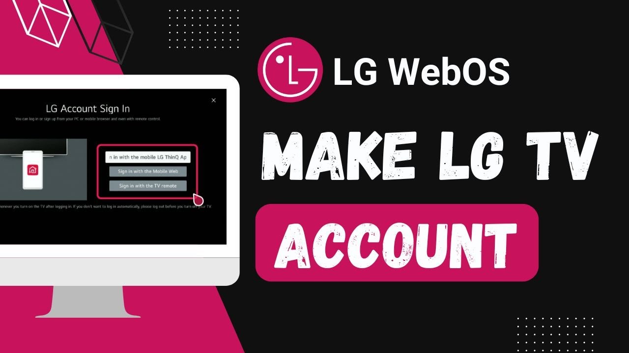LG Account - How To Make LG TV Account ! - YouTube