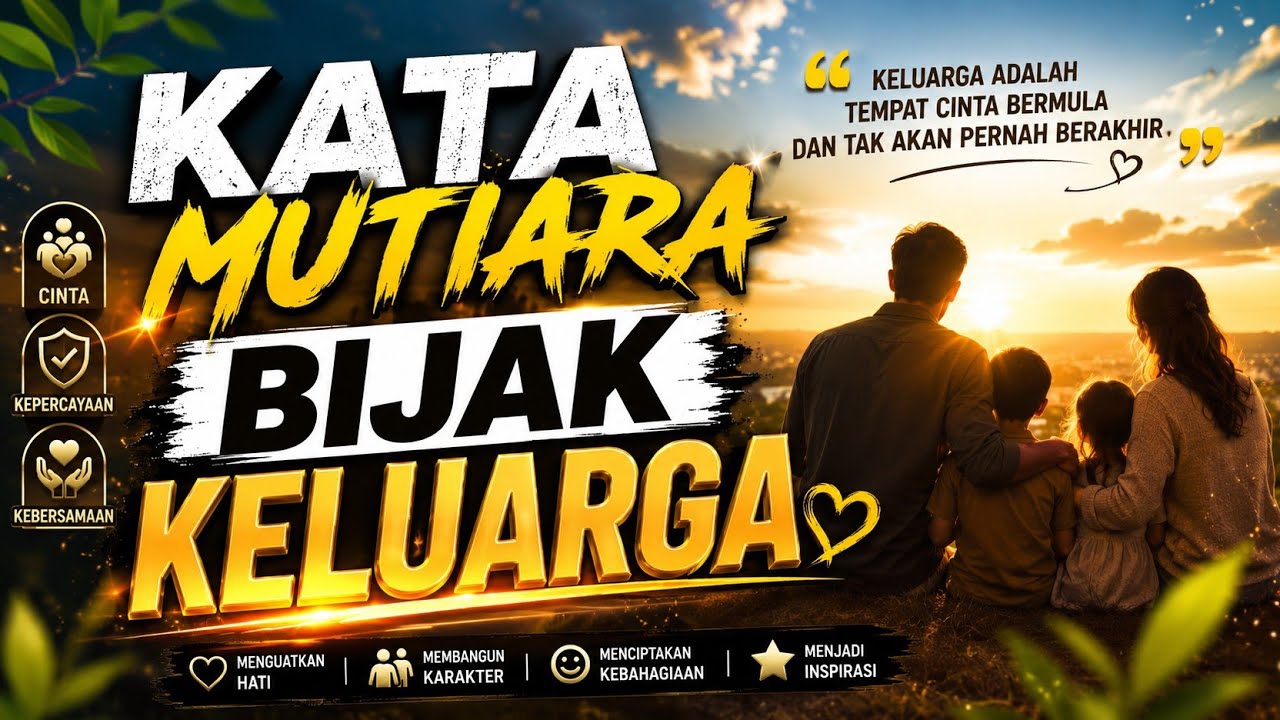 KATA MUTIARA BIJAK DALAM KELUARGA - YouTube