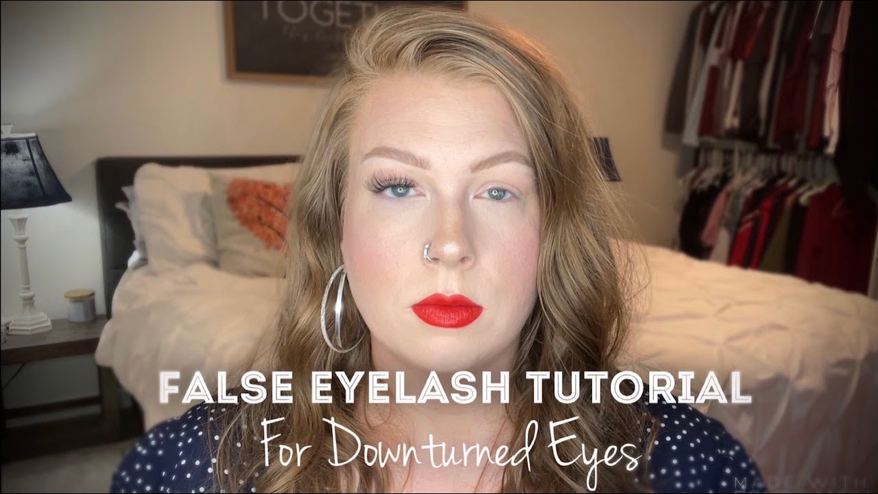 Detailed Eyelash Tutorial: How To Apply Falsies on Downturned/Droopy Eyes | Beginner Friendly ...