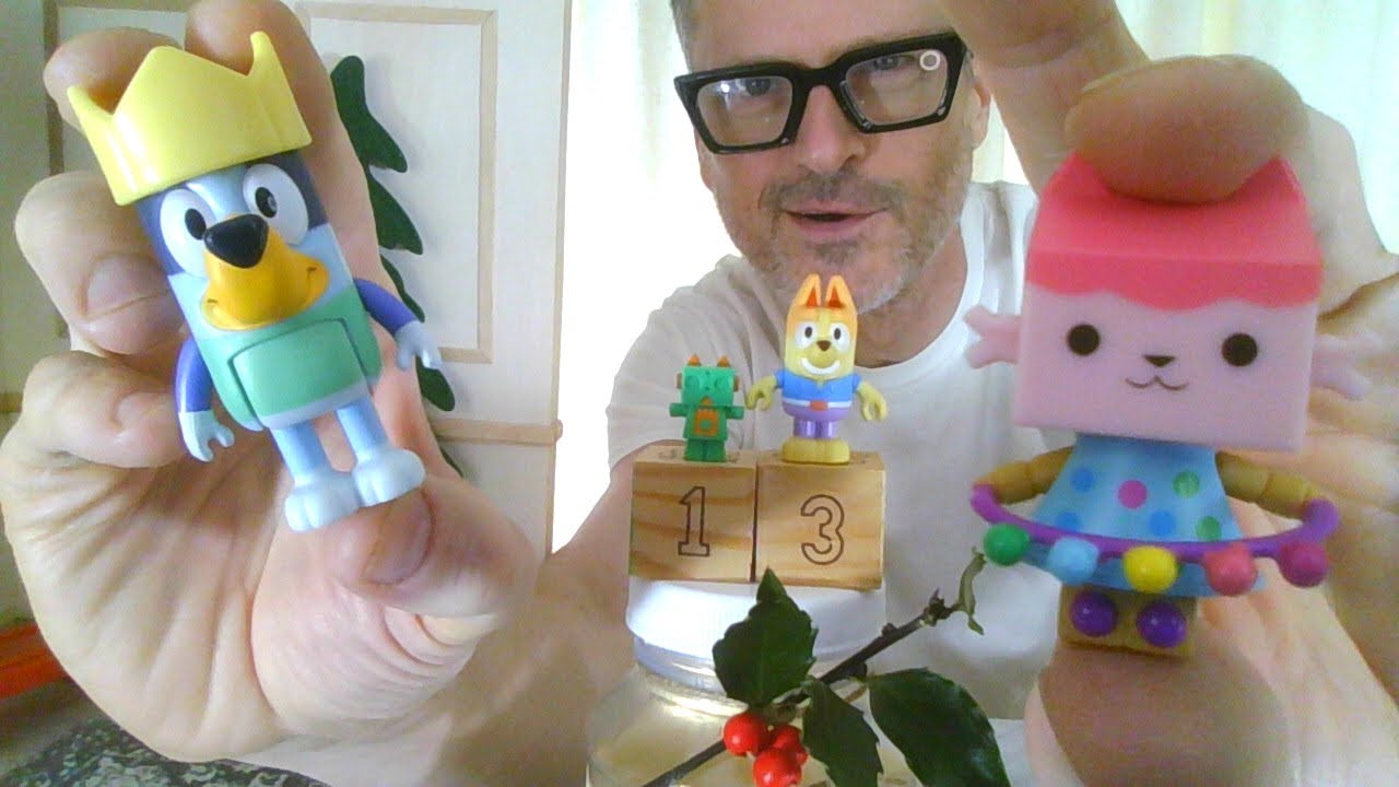 Bluey vs Gabby's Dollhouse Celebration. DAY 13 Vlogmas Advent Calendar ...