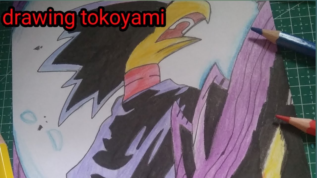 Drawing tokoyami |my hero academia - YouTube
