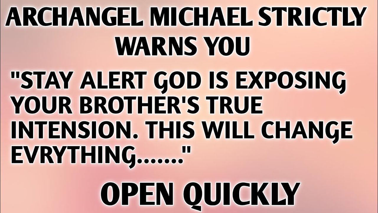 God message today I Archangel Michael strictly warn you ! Stay alert ...