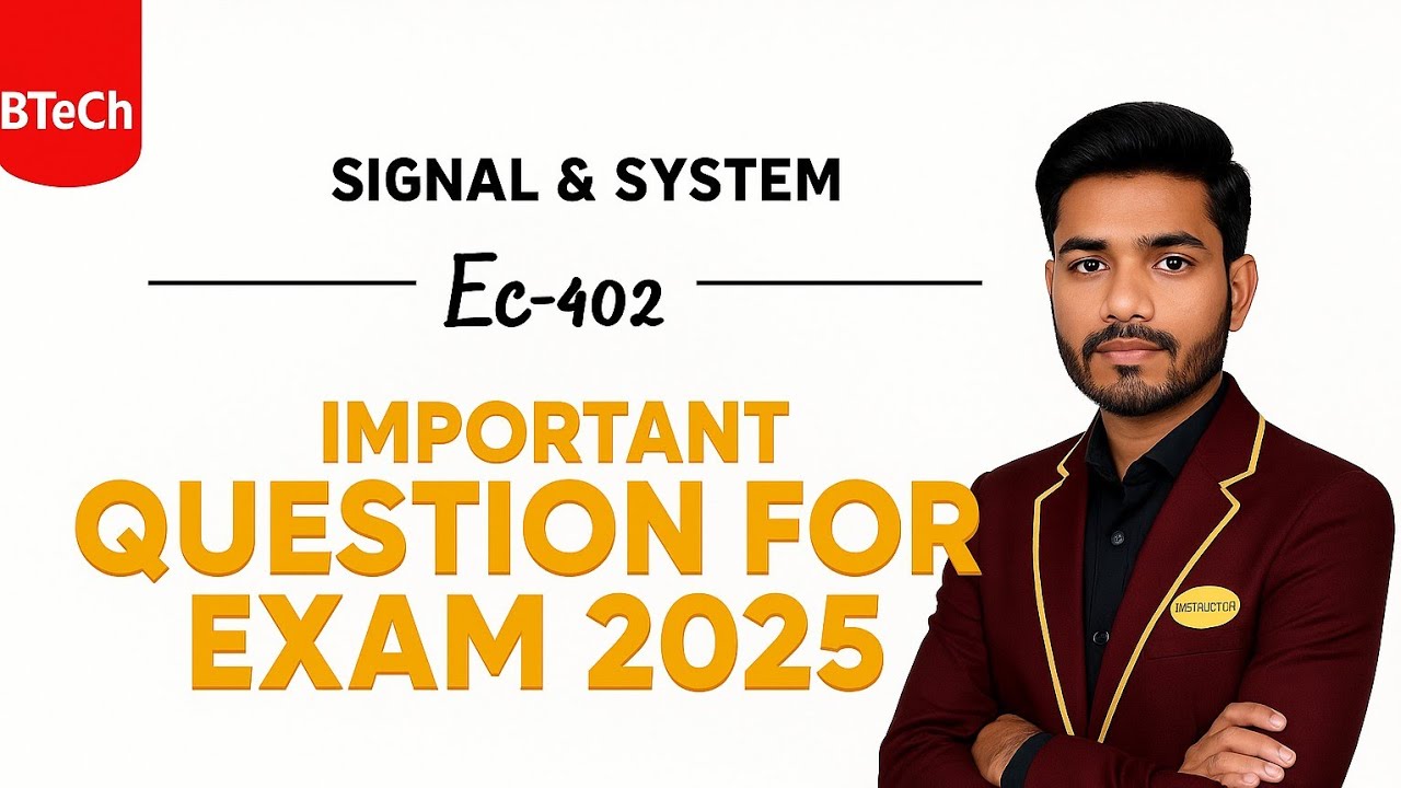 Signal and system important questions EC-4th semester | Top 20 Imp ...