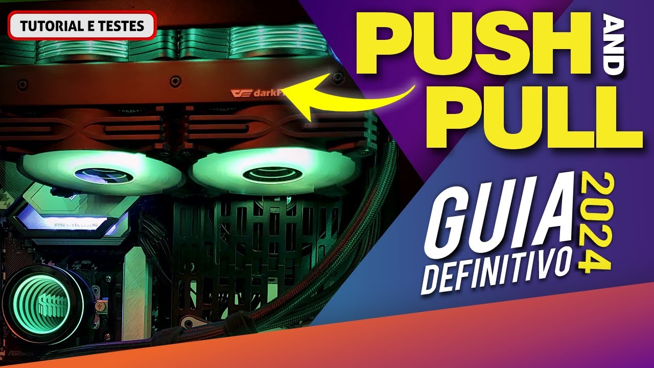 PUSH AND PULL em WATER COOLER TWISTER DX240 com FANS AIGO AR12 PRO ...