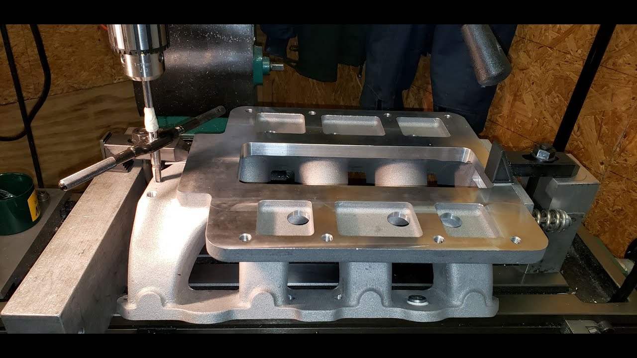 331 354 392 hemi intake manifold modifications supercharged - YouTube