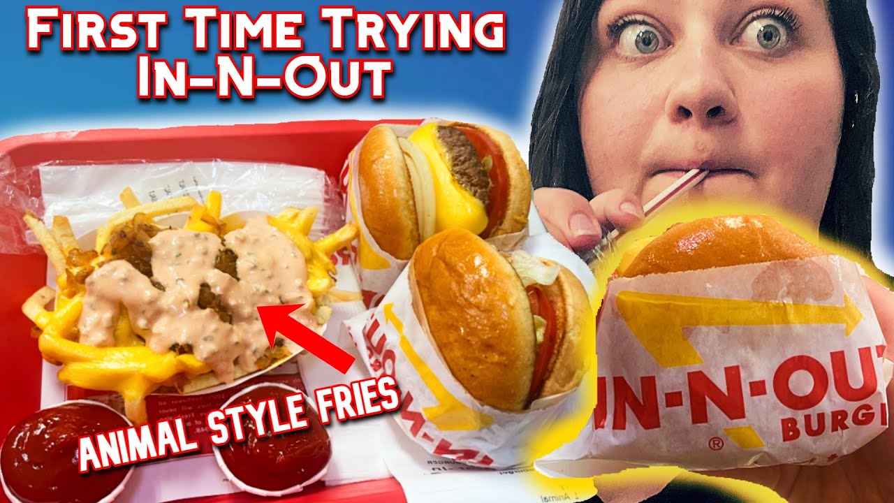 Trying The IN-N-OUT Burger & Animal Style Fries! - YouTube