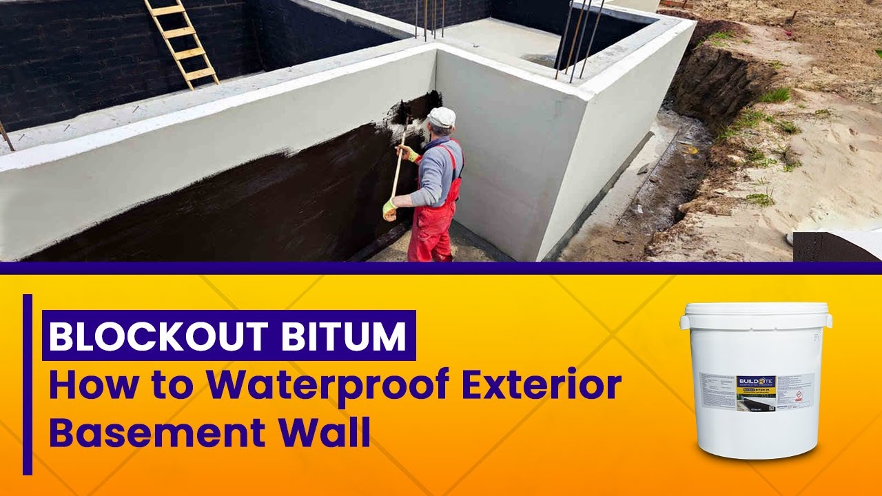 BLOCKOUT BITUM 2K: How To Waterproof Exterior Basement Wall - YouTube