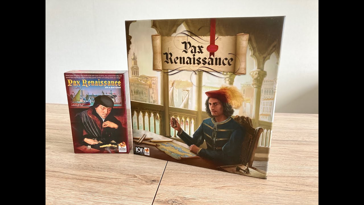 Pax Renaissance: 1st edition vs. 2nd edition - visual comparison - YouTube