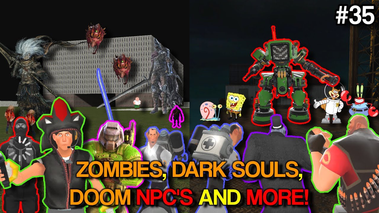 GMOD - THE NPC WARS! (Sandbox Moments) - YouTube