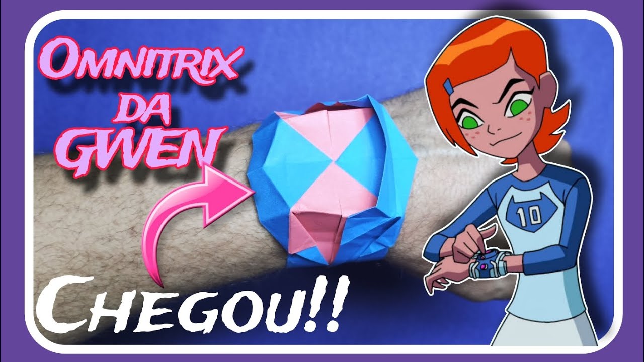 Como fazer o Omnitrix da Gwen prima do Ben 10 em origami - Designer ...