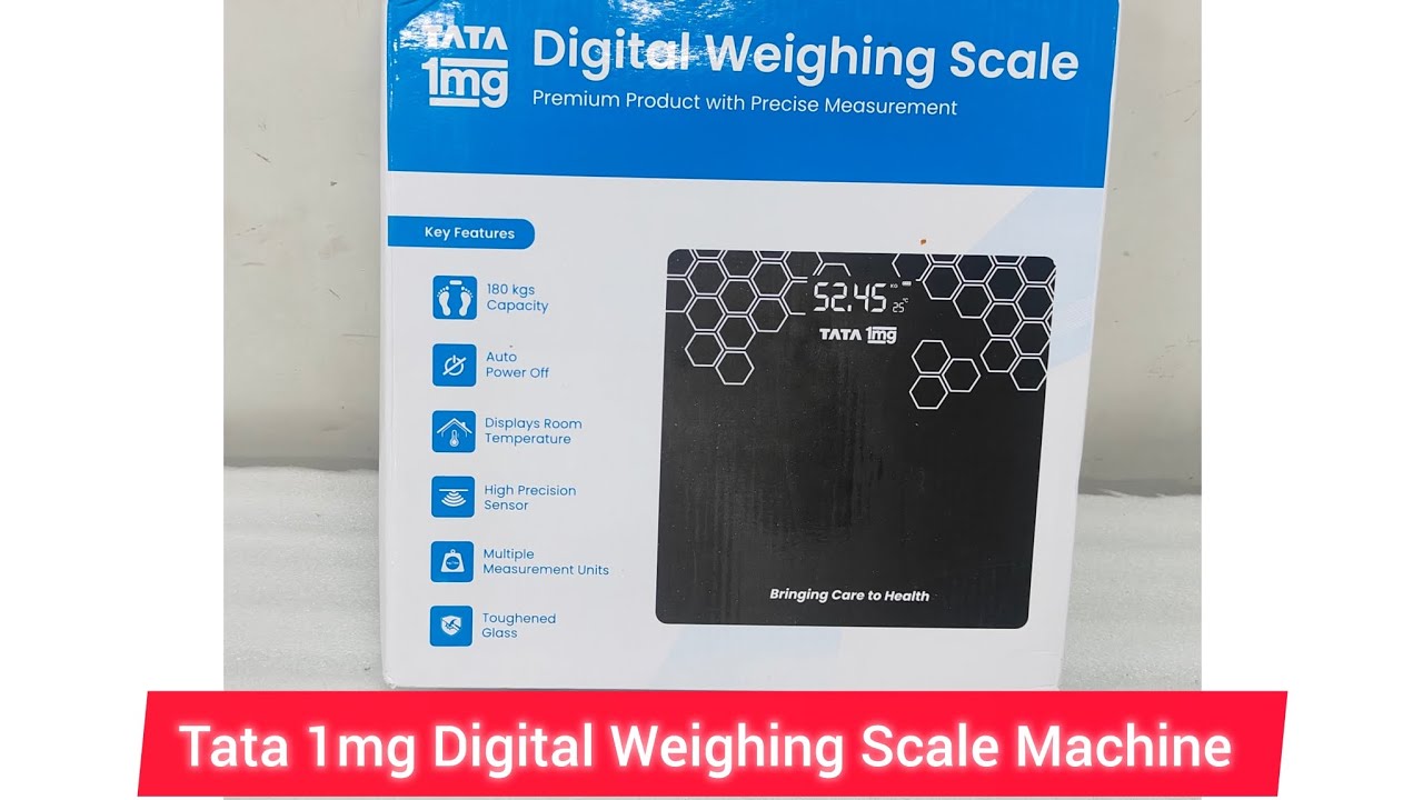 Tata 1mg Digital Weighing Scale Machine. How to use it ? Accuracy testing and other spec #Tata ...