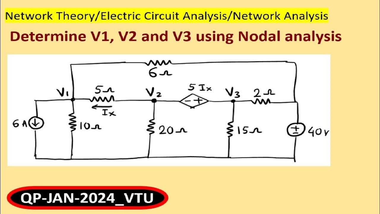 Determine V1, V2 and V3 using Nodal analysis - YouTube