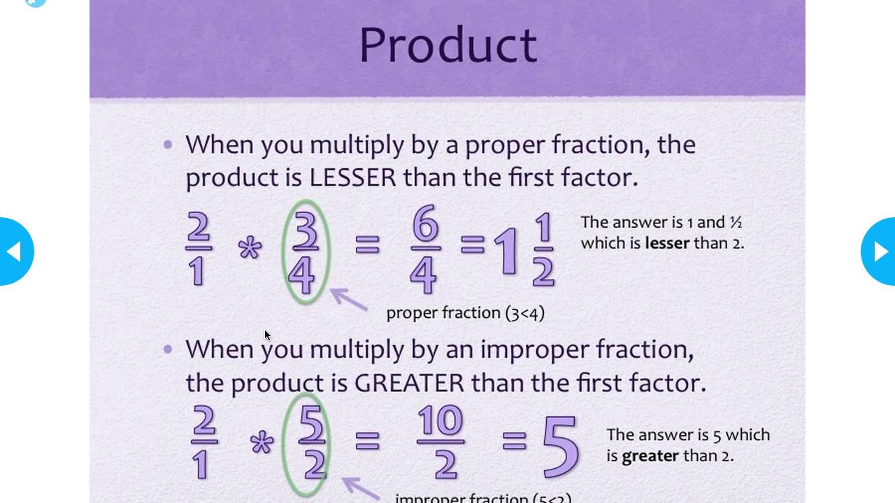 Multiply By Proper And Improper Fractions YouTube Multiply By Proper And Improper Fractions YouTube