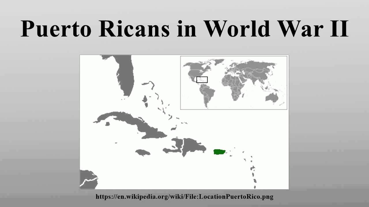 Puerto Ricans in World War II - YouTube