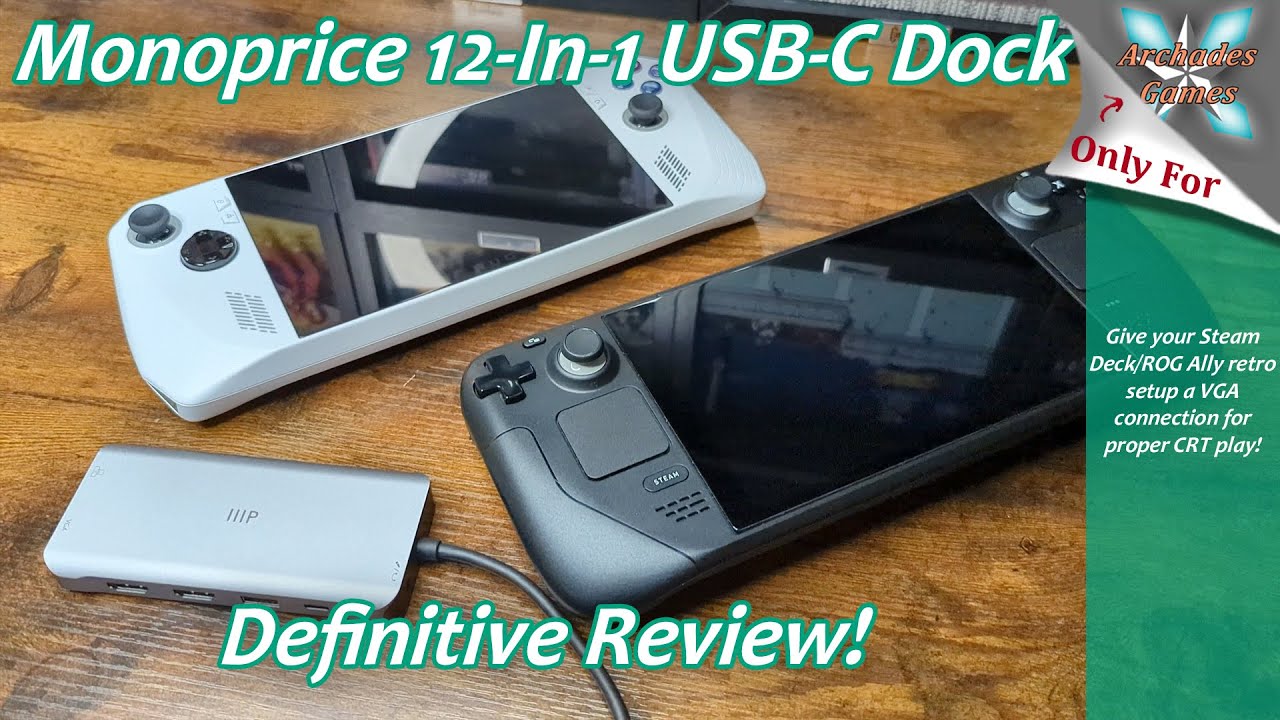 Monoprice 12-in-1 USB-C VGA Dock Review - Give Your Steam Deck/ROG Ally ...