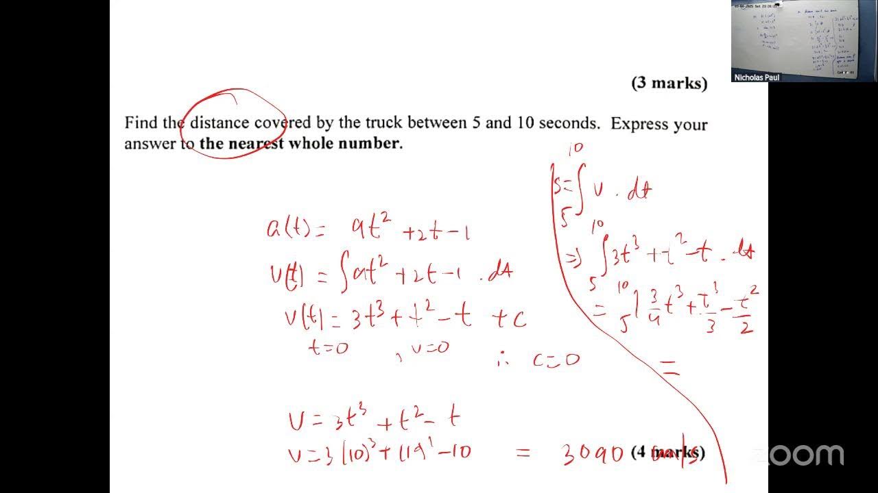 CSEC Additional Mathematics Kinematics Review - YouTube