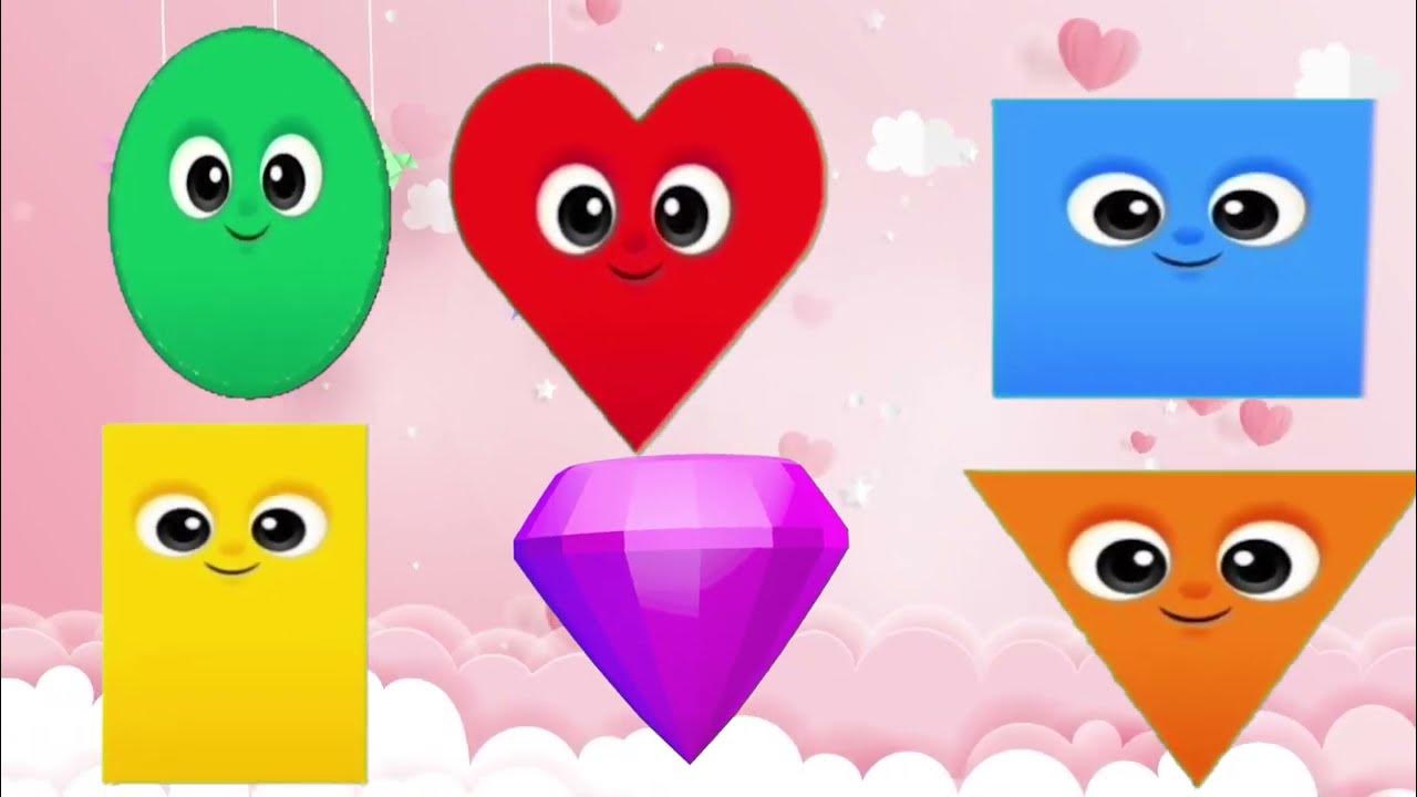THE SHAPE SONG #1 | SHAPES FOR KIDS| KINDERWOODS. - YouTube