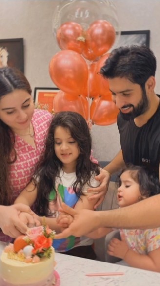 "How Aiman and Minal Khan Celebrated Mother's Day with Their Kids ...