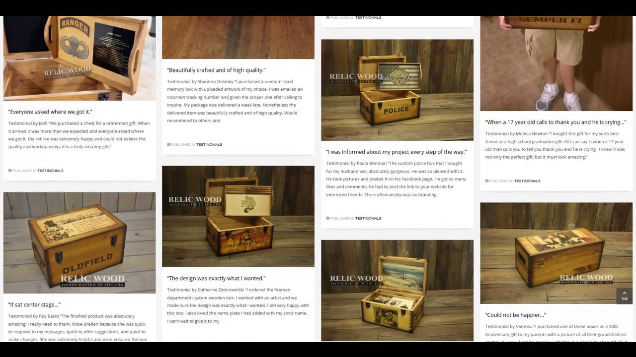 Relic Wood Reviews & Testimonials - YouTube