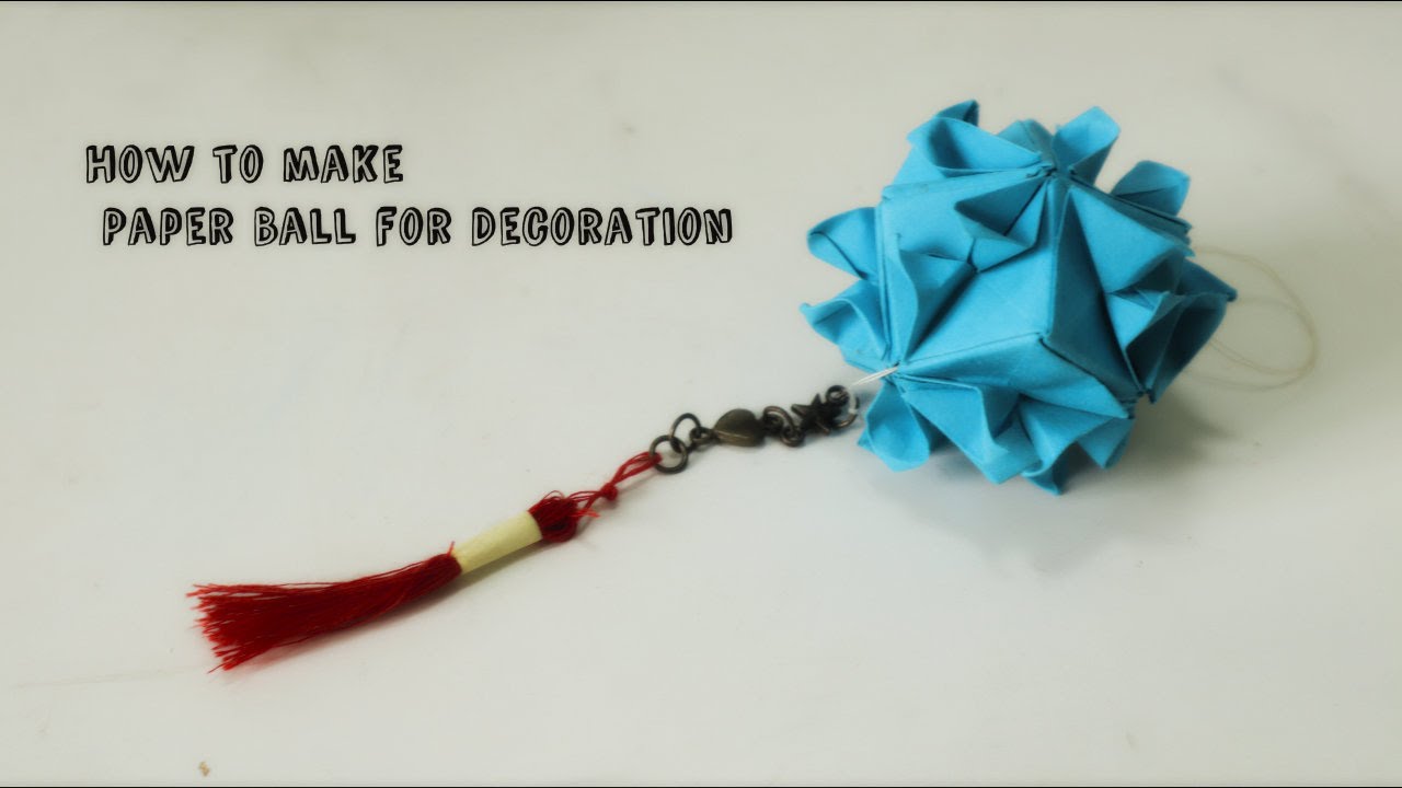 How to make Paper Ball for Decoration | TXT Creativity - YouTube