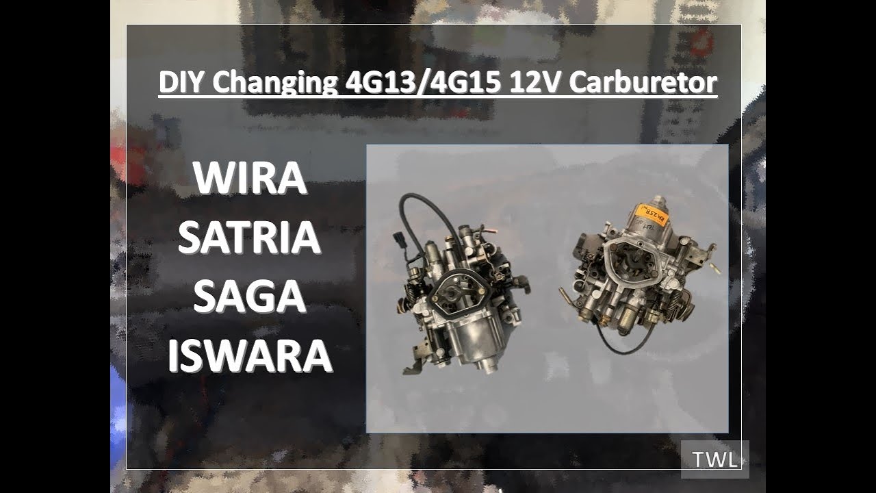 DIY Changing 12v carburetor for 4G13/4G15 - YouTube