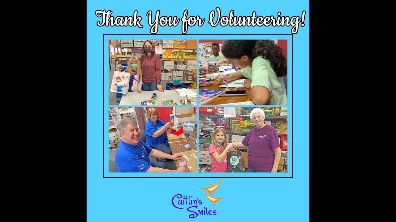 Volunteering for Caitlin's Smiles in 2021 - YouTube