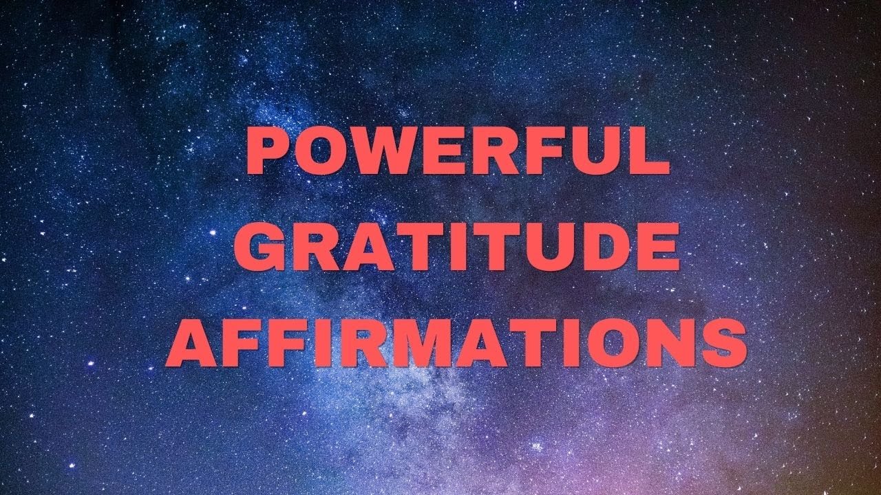 Gratitude affirmations | Morning meditation for positive energy | Law ...