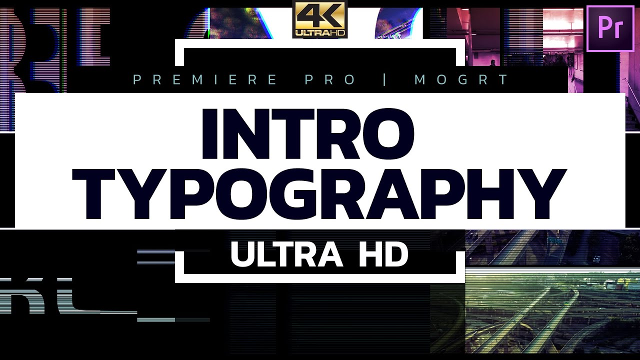 Intro Typography Premiere Pro (MOGRT) - YouTube