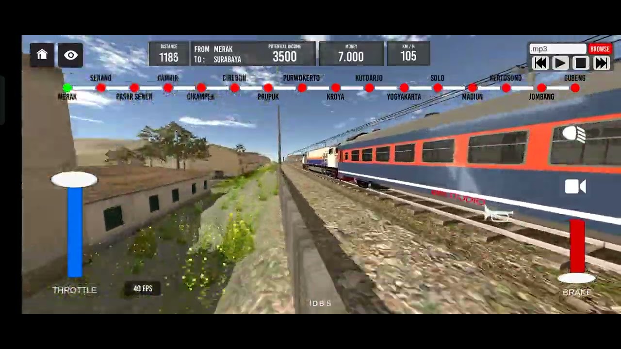 main kereta api CC 206 game kereta api simulator - YouTube